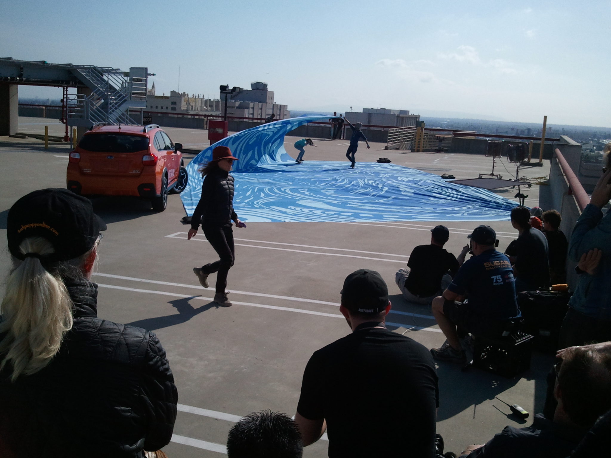 Blue Tarp Surfing – Tarp Surfing – Invented JUST FOR THE FUN OF IT